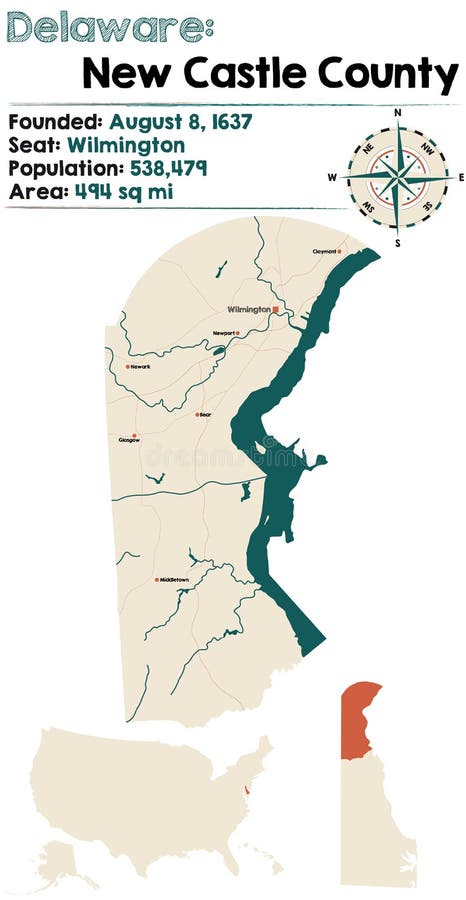 New Castle County, Delaware U.S. County, United States of America,USA ...