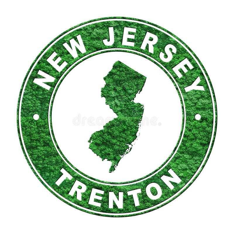 Map of New Jersey, CO2 Emission Concept Stock Photo - Image of jersey ...