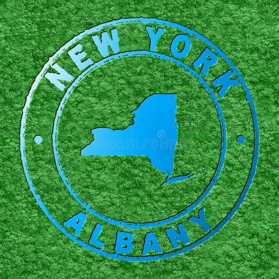 Map of New York, Forest with Water Map Stock Image - Image of blue ...