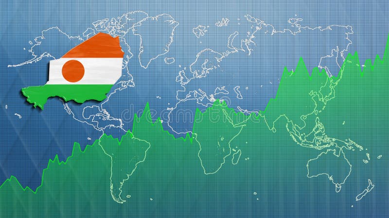 Map of Niger, Financial Success Stock Illustration - Illustration of ...