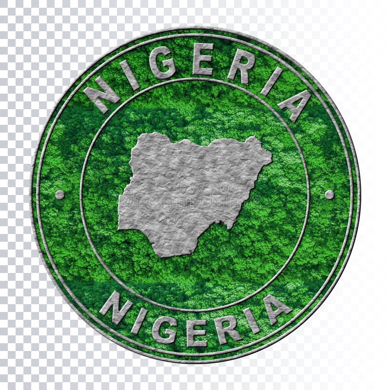 Map of Nigeria, Environment Concept, Co2 Emission Concept Stock ...