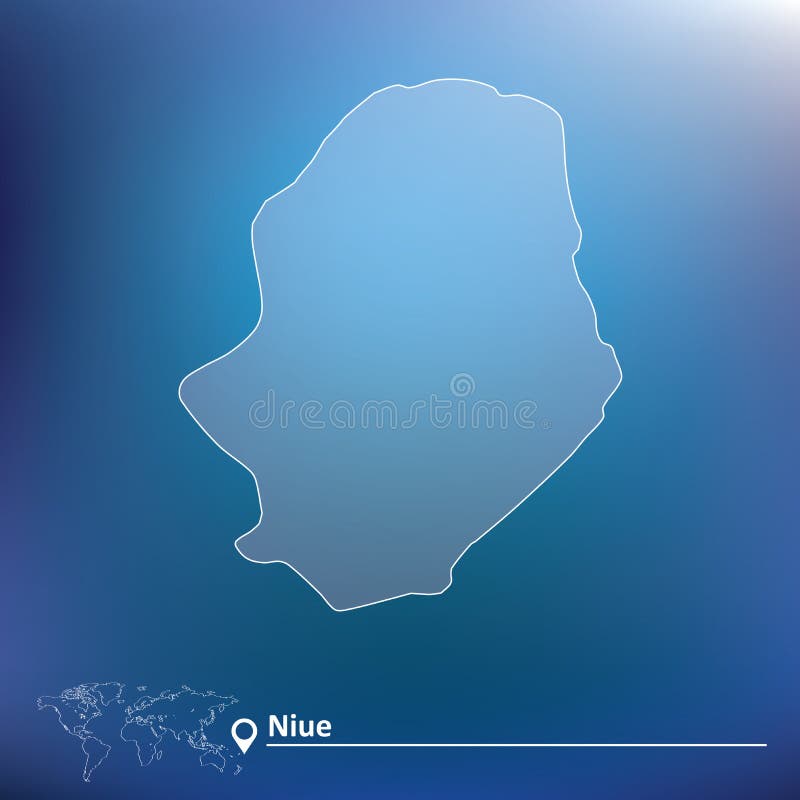 Map of Niue stock vector. Illustration of graphical - 125152542