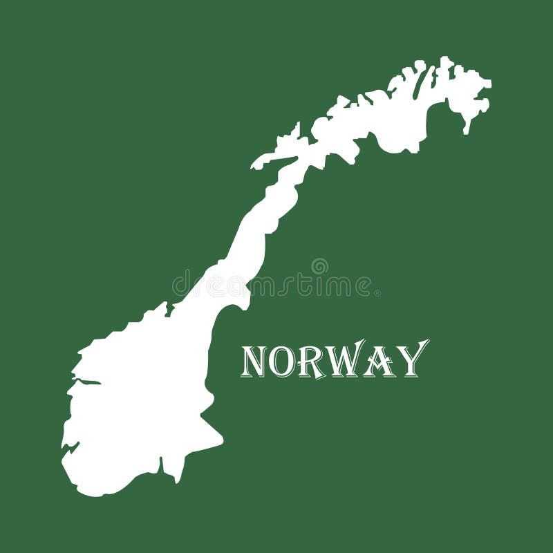 Map of norway logo stock vector. Illustration of outline - 299721691