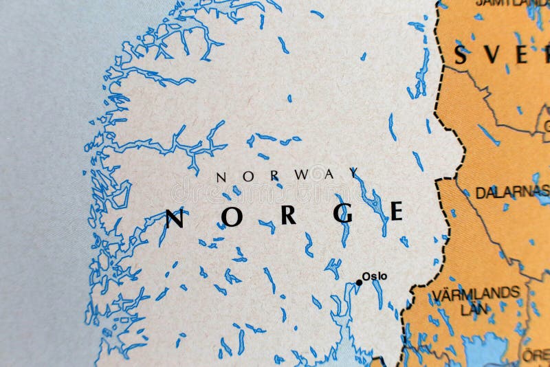 Map of Norway stock image. Image of europe, continent - 61828445