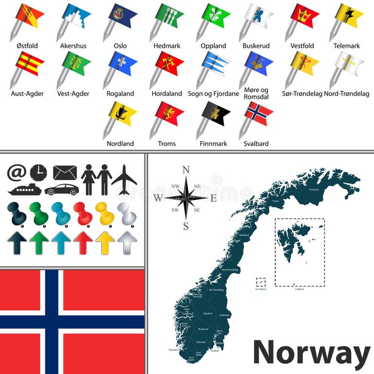 Scandinavian Flags Map Stock Illustrations – 216 Scandinavian Flags Map ...