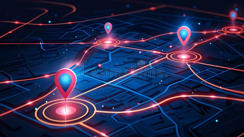 A Map with Numerous Pins Indicating Various Destinations and Locations ...