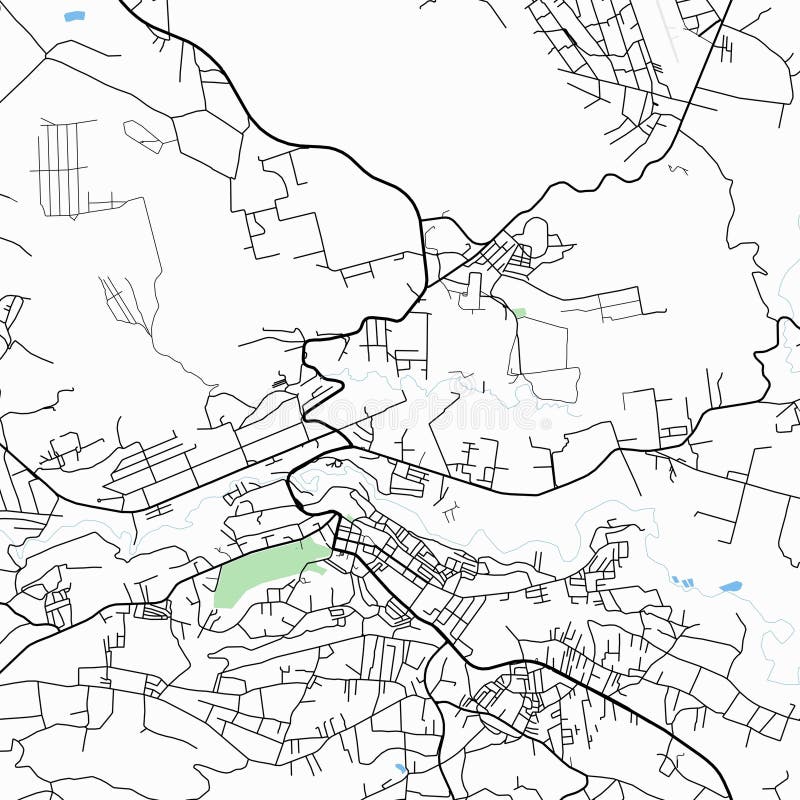 Map of Nyeri city. stock illustration. Illustration of artwork - 330023155