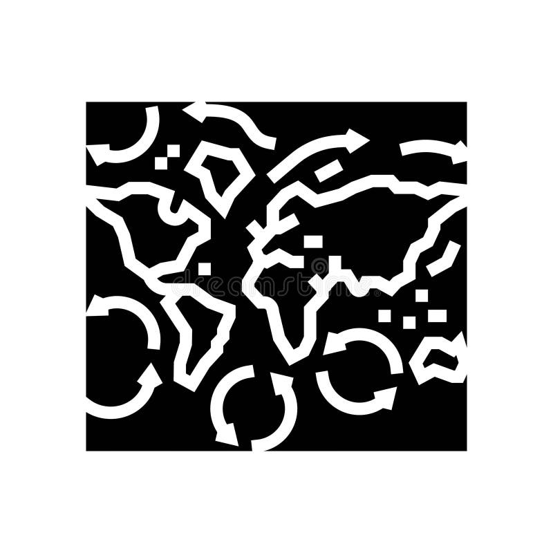 Map Ocean Currents World Glyph Icon Vector Stock Illustrations – 2 Map ...