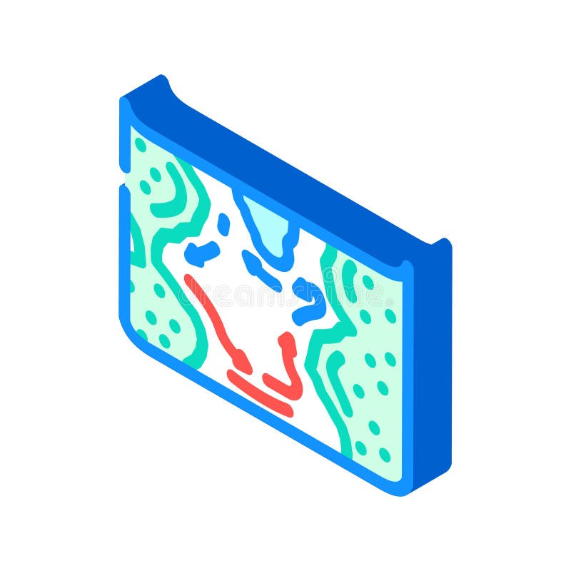 Map of Ocean Currents World Ocean Isometric Icon Vector Illustration ...