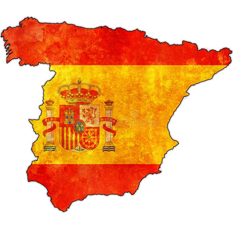 Spain flag on territory stock photo. Image of holiday - 191435492