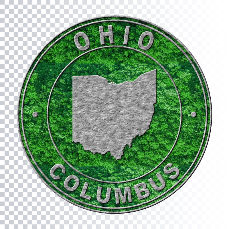 Map of Ohio, Environment Concept, Co2 Emission Concept Stock ...