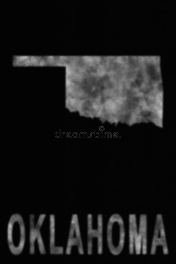 Map of Oklahoma Made of Smoke, Air Pollution Stock Photo - Image of ...
