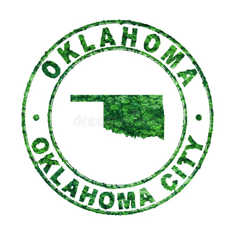 Map of Oklahoma, Environment Concept, Co2 Emission Concept Stock ...