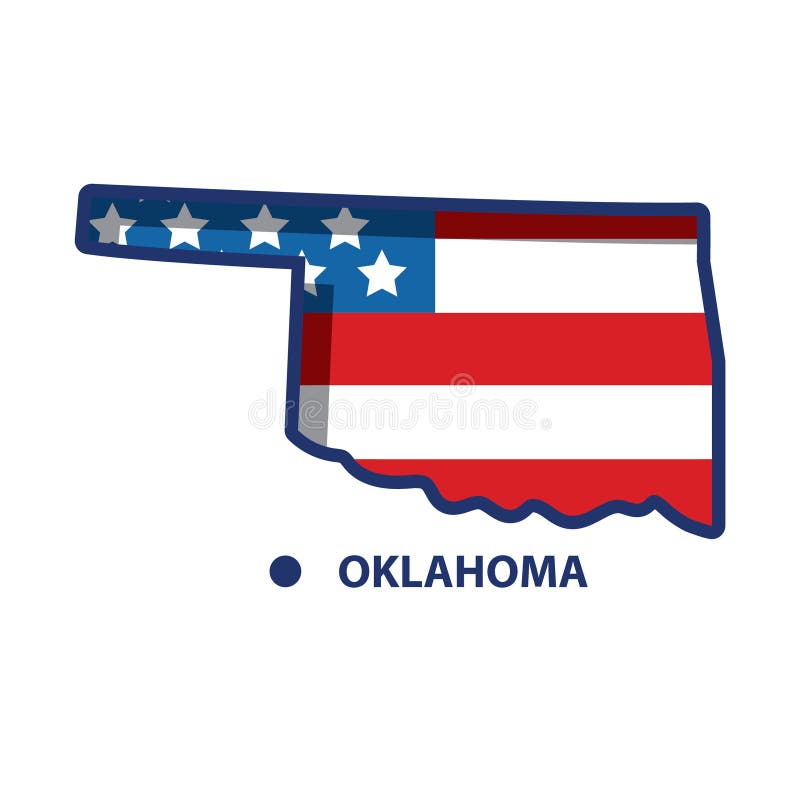Map of Oklahoma. Vector Illustration Decorative Design Stock Vector ...