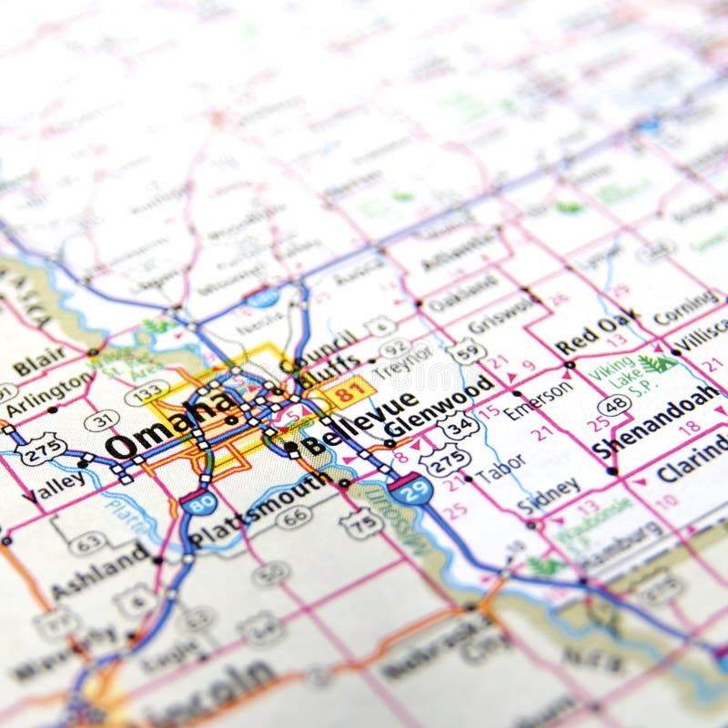 Omaha, Nebraska stock photo. Image of state, maps, geography - 3218500