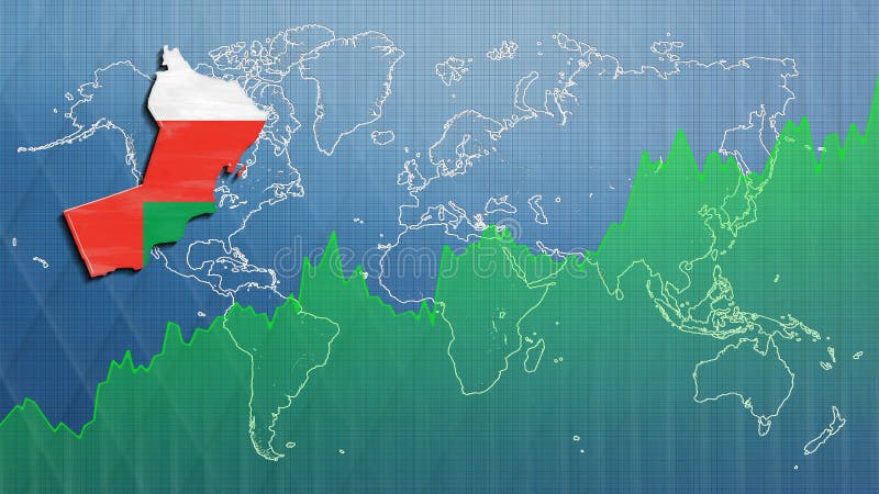 Map of Oman, Financial Success Stock Illustration - Illustration of ...
