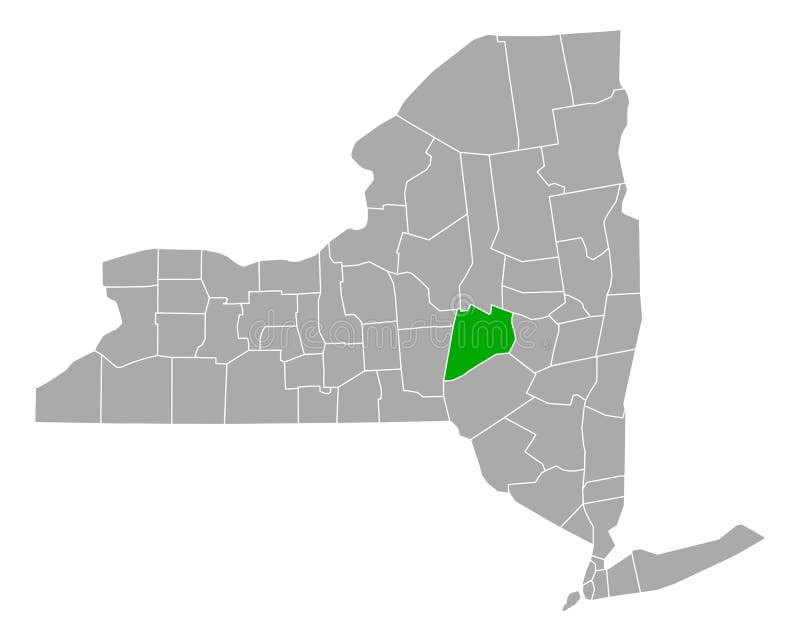 Map of Otsego in New York stock vector. Illustration of county - 180377491