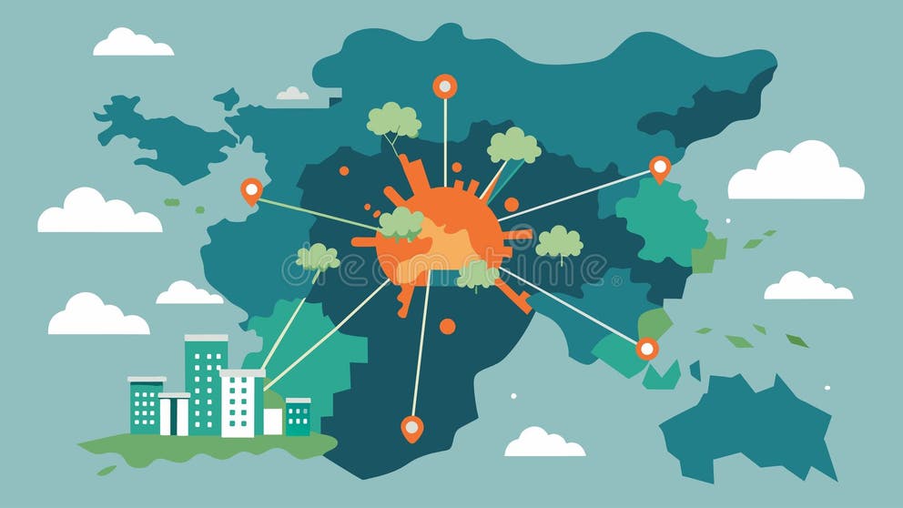 A Map Outlining the Spread and Intensity of Air Pollution in a City Generated Using Geospatial ...