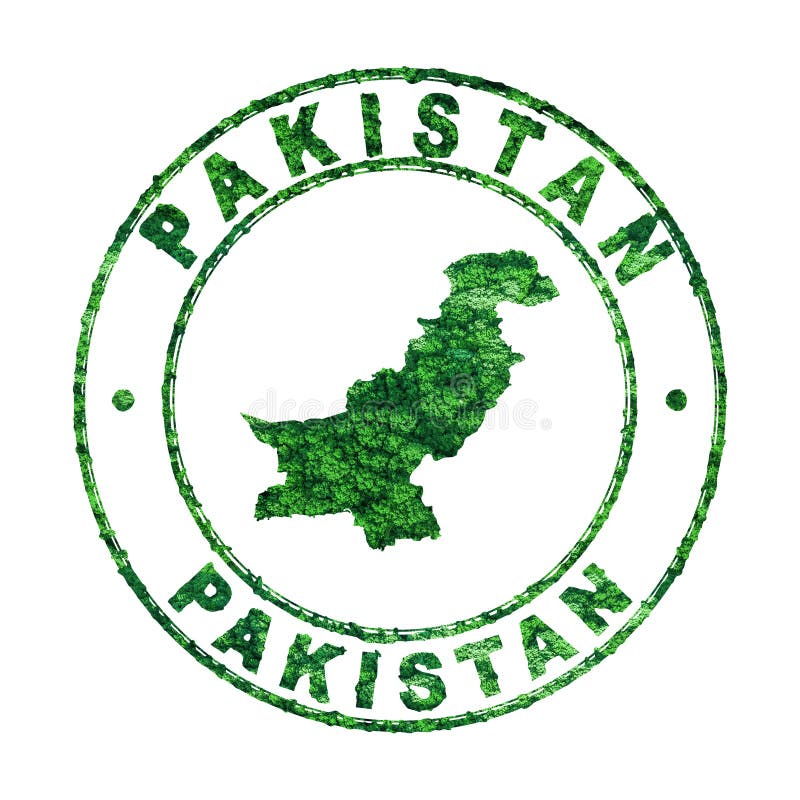 Map of Pakistan, Postal Stamp, Sustainable Development, CO2 Emission ...