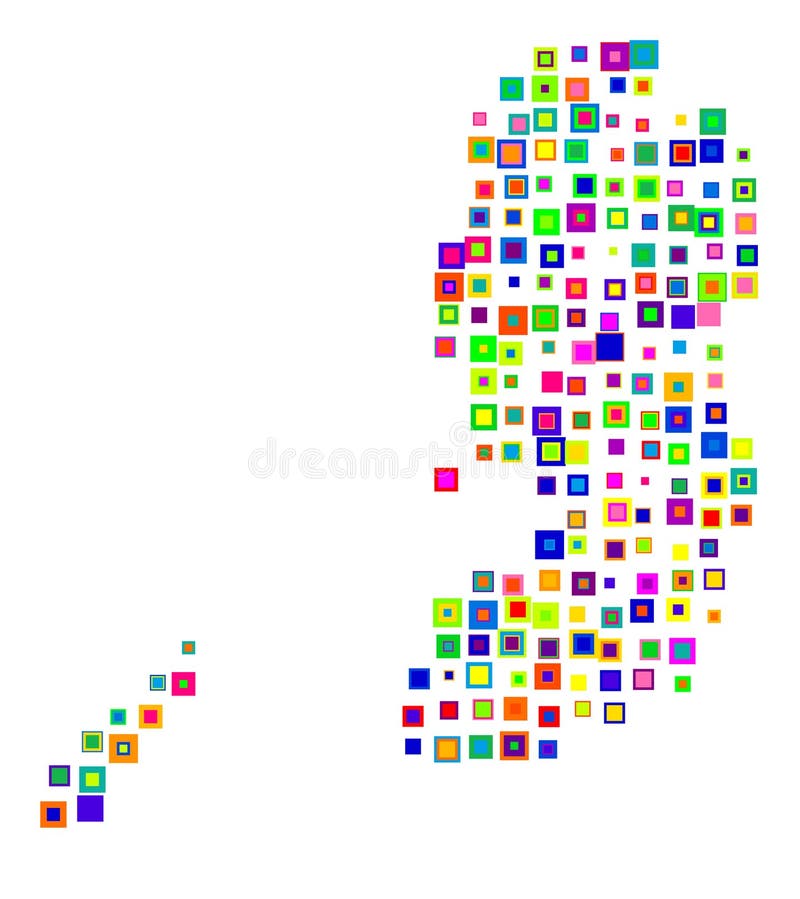 Abstract map of Palestine stock vector. Illustration of isolated ...