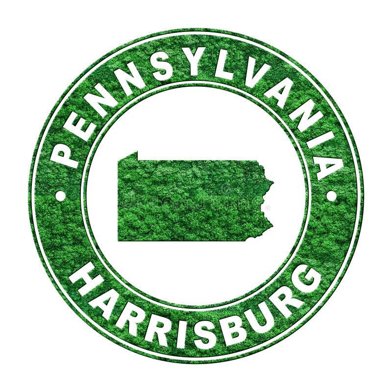 Map of Pennsylvania, CO2 Emission Concept Stock Image - Image of ...
