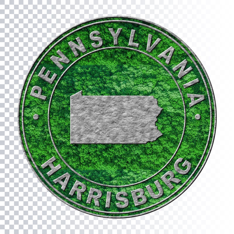 Map of Pennsylvania, Environment Concept, Co2 Emission Concept Stock ...