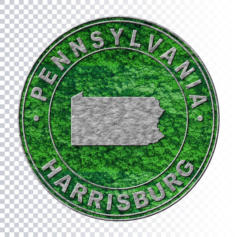Map of Pennsylvania, Environment Concept, Co2 Emission Concept Stock ...