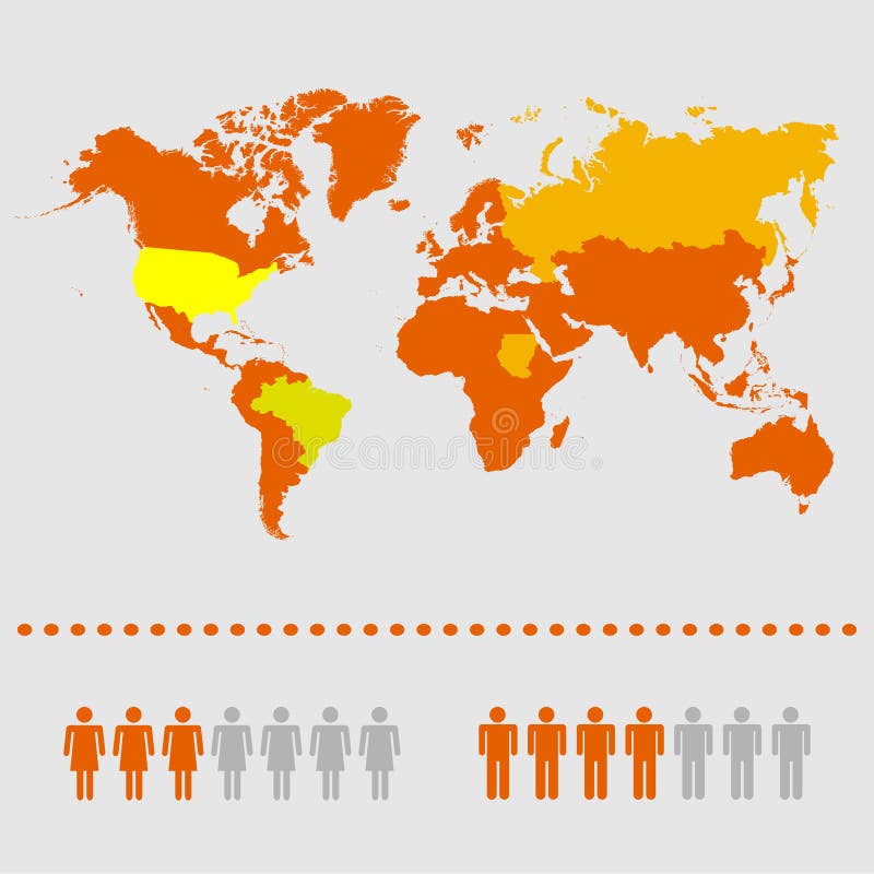 Map and People Icon Great for Any Use. Vector EPS10 Stock Vector ...