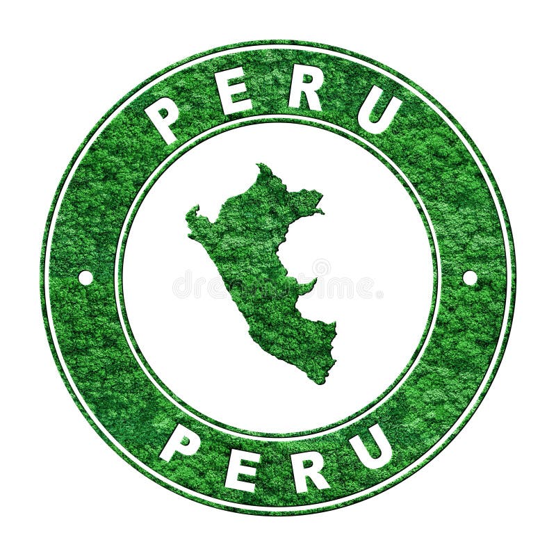 Map of Peru, CO2 Emission Concept Stock Image - Image of insignia ...