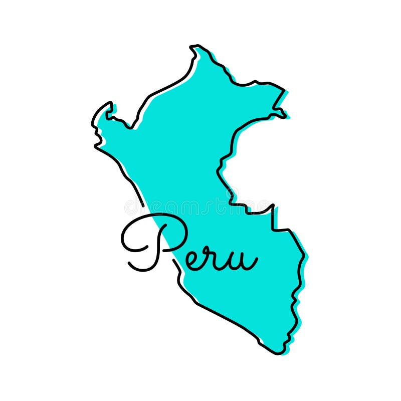 Map of Peru Vector Design Template. Stock Vector - Illustration of ...