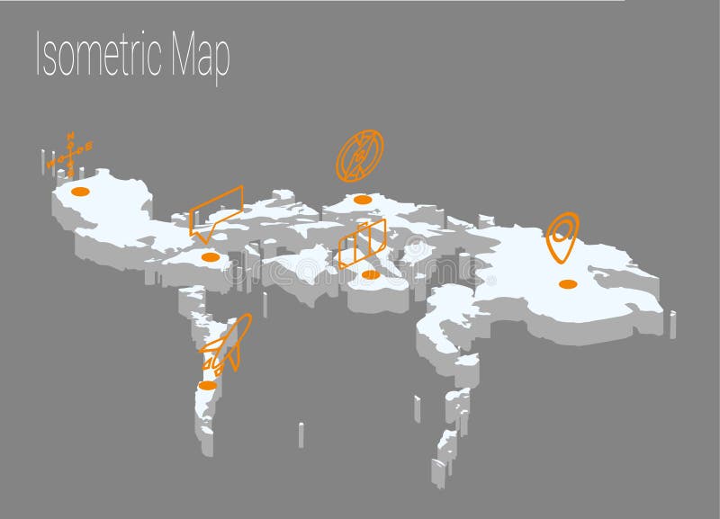 Map Philippines Isometric Concept. Stock Vector - Illustration of ...