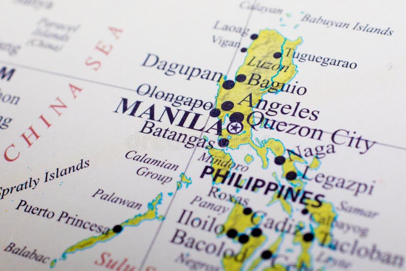 Map of Philippines stock photo. Image of filipino, asia - 127866598