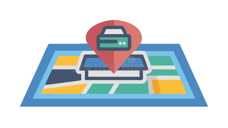 Map with Pin Car Park, Navigation and Parking, Vector Design Generative ...