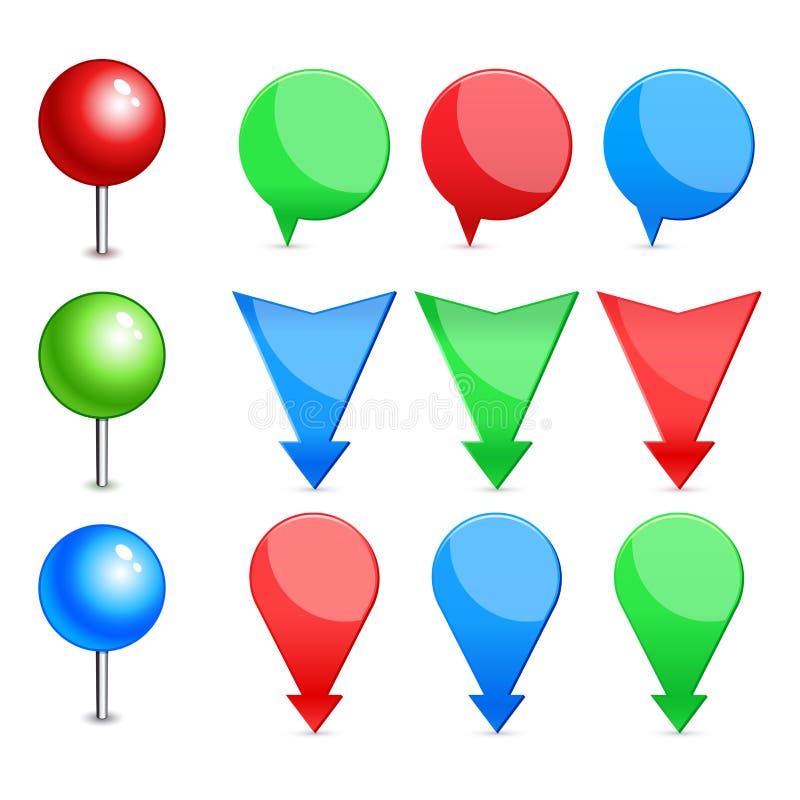 Map pin stock vector. Illustration of note, area, indicators - 40183980