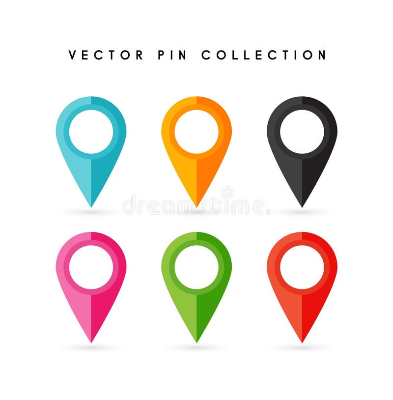Location Pin. Map Pin Flat Icon Vector Design. Stock Vector ...