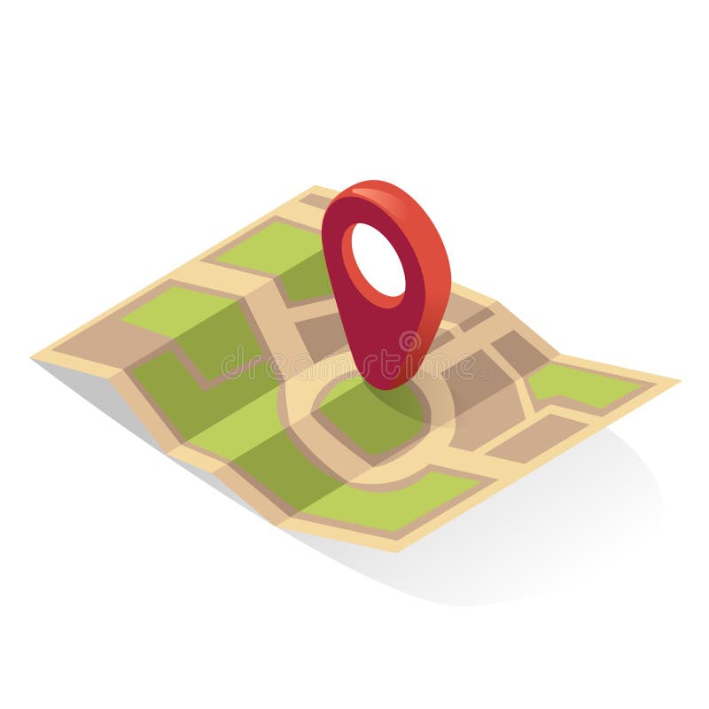 Map Pin. Gps Icon. Location Pointer, Indicator. Destination, Position ...