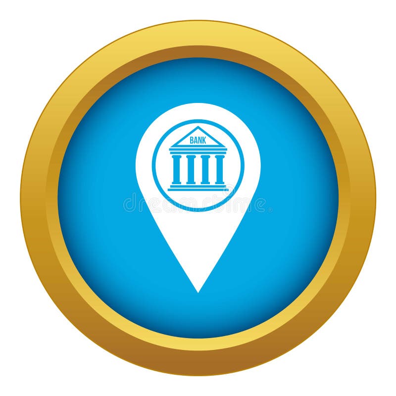Map Pin Icon Blue Vector Isolated Stock Vector - Illustration of cursor ...