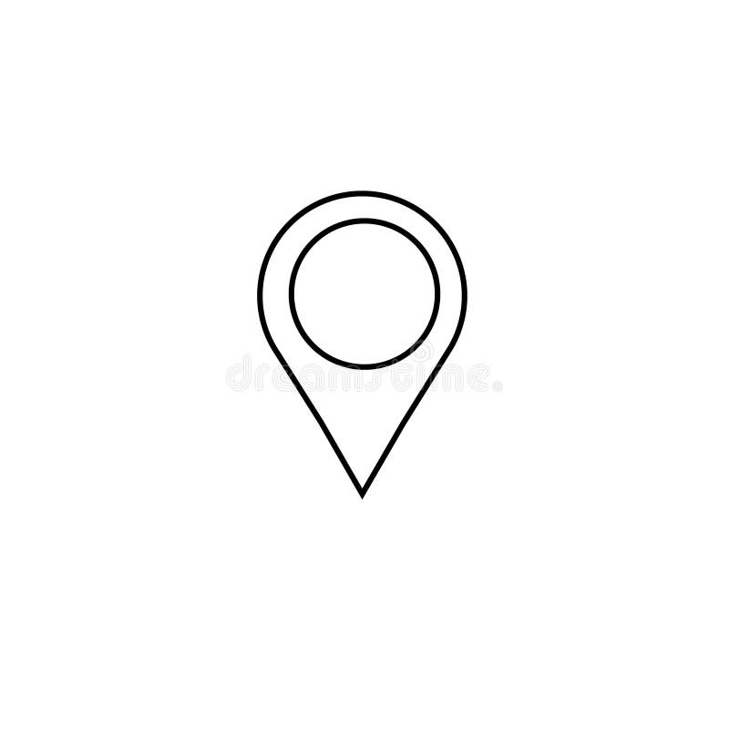 Map Pin Icon, Location Vector Illustation Icon Stock Illustration ...