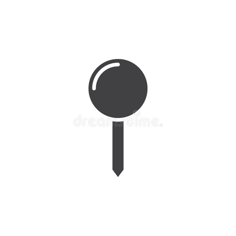 Map Pin Icon , Solid Logo Illustration, Pictogram Isolated Stock ...