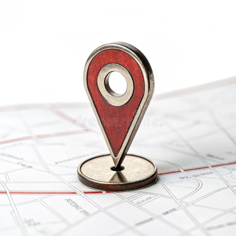 Map Pin Icon on Transparent Background Stock Illustration ...