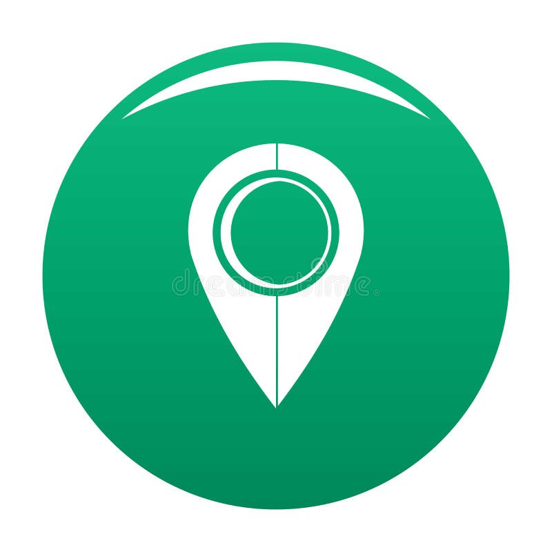 Green map pin stock illustration. Illustration of location - 97665233