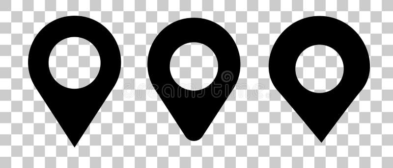 Map Pin Icons for Maps of Various Shapes. Vector Illustration with ...