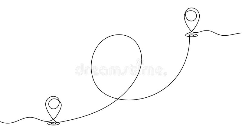 Continuous One Line Drawing Pin Stock Illustrations – 273 Continuous ...
