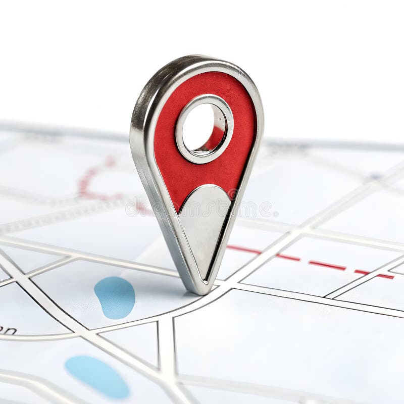 Map Pin Location Icon Isolated on White Stock Illustration ...