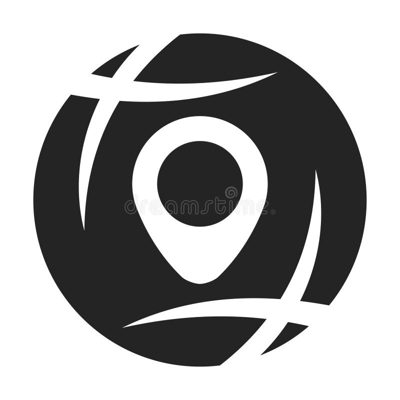 Map Pin Location Logo Template Isolated. Brand Identity. Icon Abstract ...