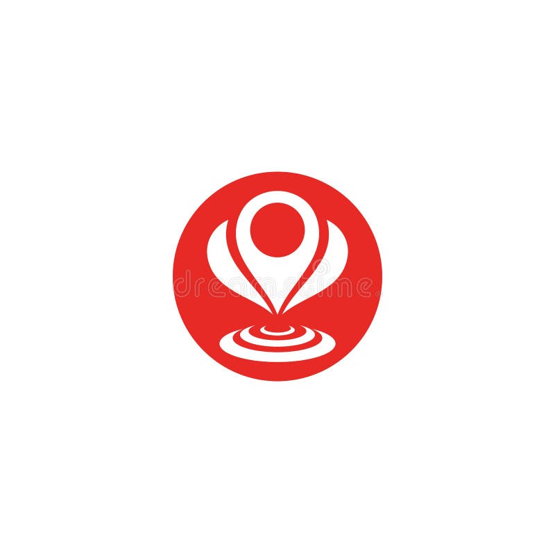 Map Pin Logo Icon Location Sign Template Vector Stock Vector ...