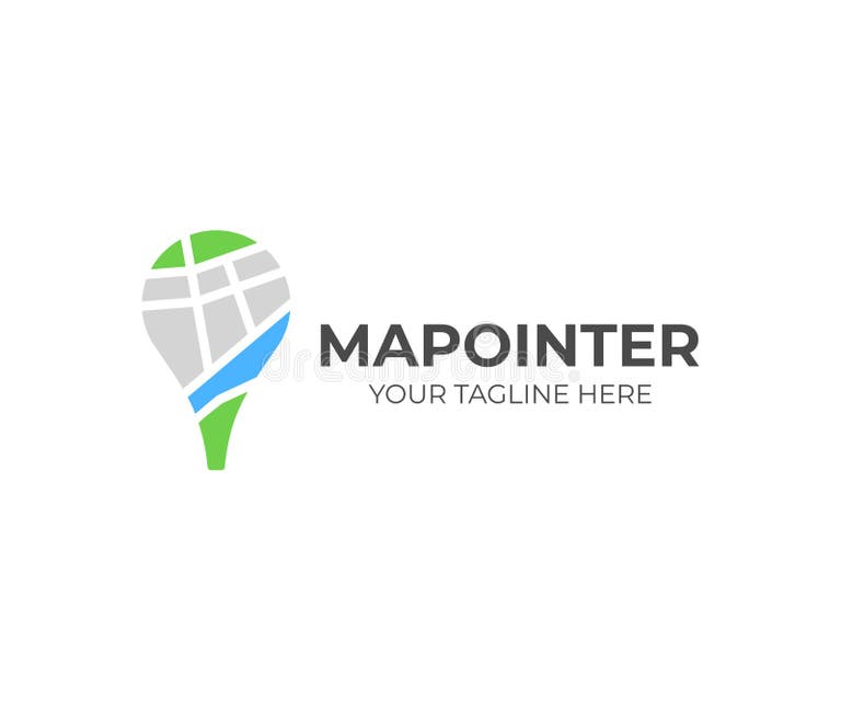 Map Pin Logo Template. Map Marker Pointer Vector Design Stock Vector ...