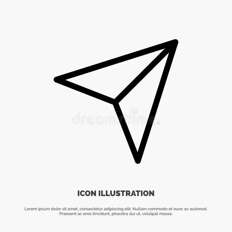 Map, Pin, Marker, Mail Line Icon Vector Stock Vector - Illustration of ...