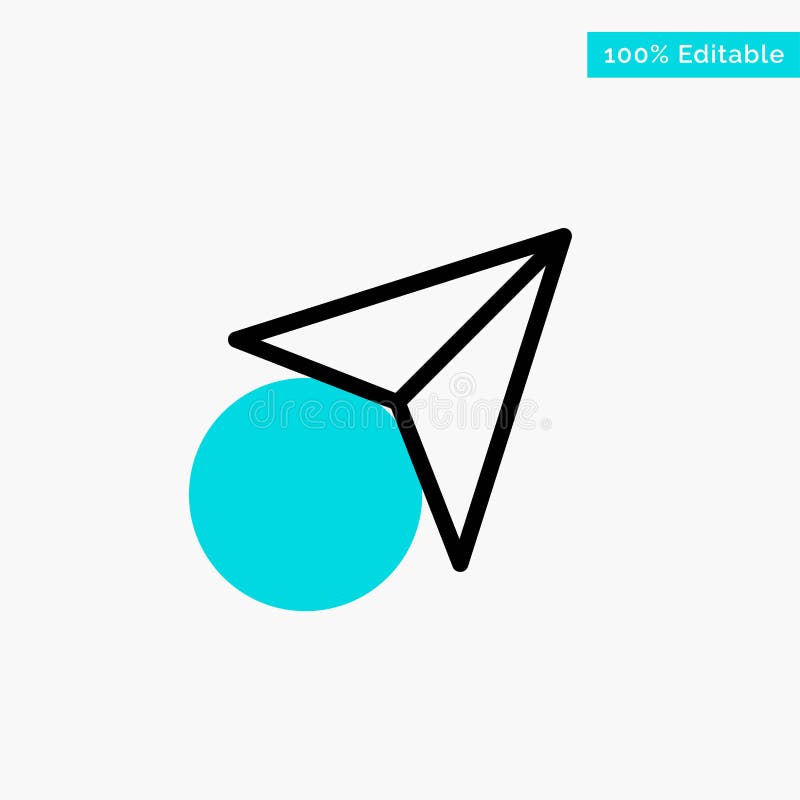 Map, Pin, Marker, Mail Turquoise Highlight Circle Point Vector Icon ...