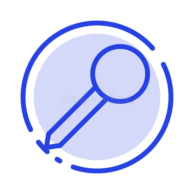 Map, Pin, Marker, Mark Blue Dotted Line Line Icon Stock Vector ...